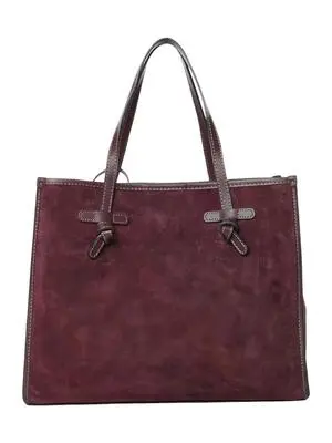 GIANNI CHIARINI Large Marcella Knotted Suede Shoulder Bag