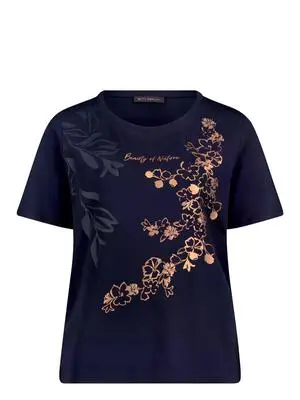 BETTY BARCLAY Floral-print T-shirt - Blue