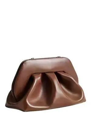 THEMOIRE Medium Bios Ruched Clutch Bag