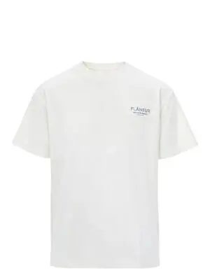 FLANEUR Sound & Design Logo-print Cotton T-shirt - Neutrals