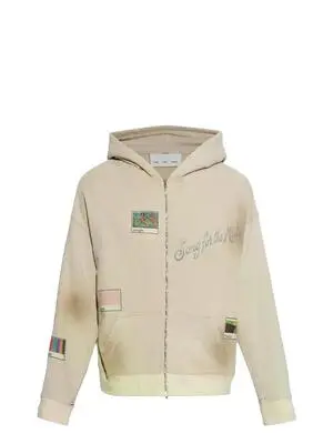 SONG FOR THE MUTE Graphic-print Zip-up Hoodie