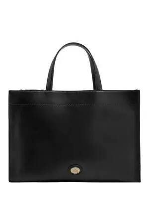 THE BRIDGE Leather Laptop Bag Black