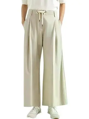 BRUNELLO CUCINELLI Pleated Drawstring-waist Palazzo Pants