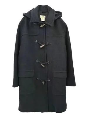 Hermès Hooded Toggle-fastening Coat - Grey