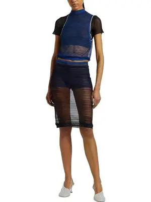 CHRISTOPHER ESBER Refraction Sheer Knit Midi Skirt