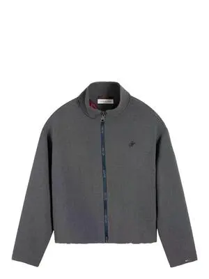 TOMMY HILFIGER Logo-embroidered High-neck Jacket
