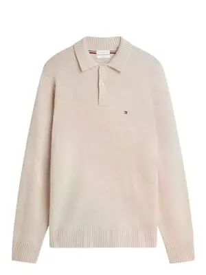 Tommy Hilfiger Button-up Collar Sweater - Neutrals