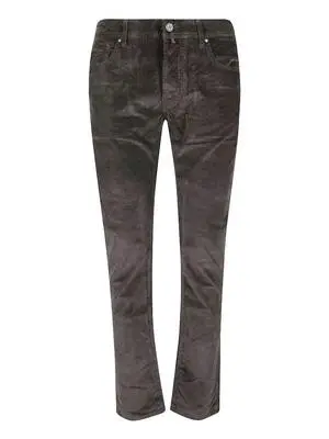 JACOB COHЁN Bard Corduroy Trousers - Grey