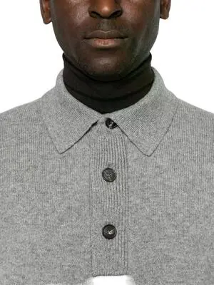FILIPPO DE LAURENTIIS Button-placket Polo Shirt - Grey