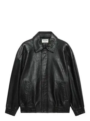 Zadig&Voltaire Loriand Leather Jacket - Black