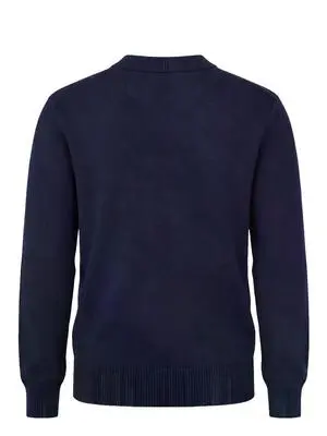 SUNFLOWER Crew-neck Knitted Sweater - Blue