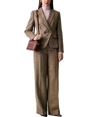 LUISA SPAGNOLI Sarat Double-breasted Peaked-lapel Blazer