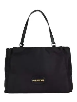 Moschino Logo-plaque Tote Bag - Black