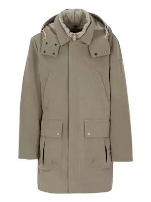 Peuterey Hooded Multi-pocket Coat - Neutrals