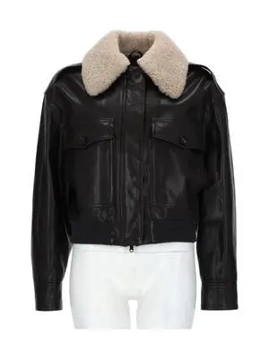 Brunello Cucinelli Aviatore In Nappa Lucida - Brown