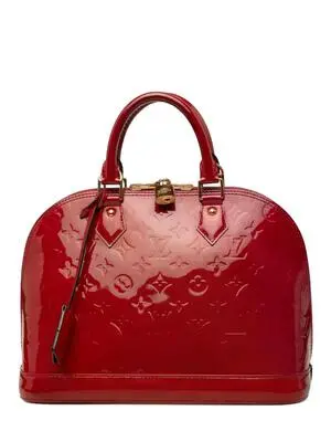 LOUIS VUITTON 2013 Monogram Vernis Alma Pm Handbag - Red