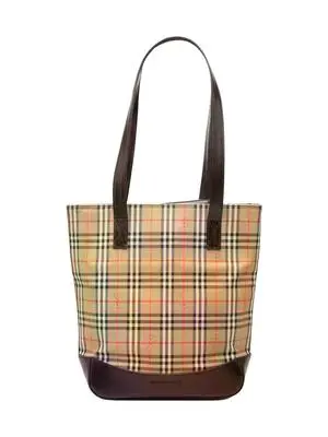 Burberry 2000-2017 Haymarket Check Canvas Tote Bag - Neutrals