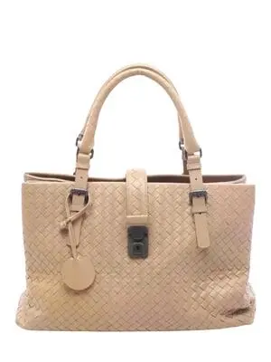 Bottega Veneta 2000-2026 Medium Nappa Intrecciato Roma Tote Bag - Neutrals