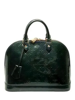LOUIS VUITTON 2000-2020 Monogram Vernis Alma Pm Handbag Blue