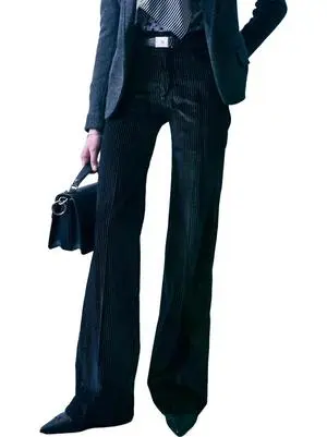 R13 Charlotte Velvet-stripe Jeans