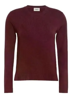 Max Mara Sicilia Silk And Wool Yarn Sweater Bordeaux - Red