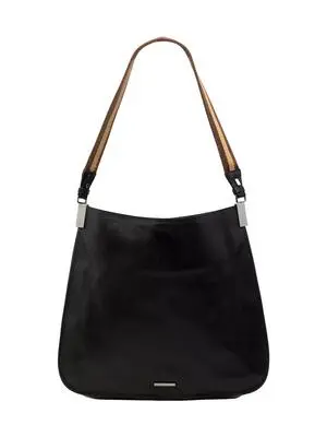 Gucci 20th Century Calfskin Web Shoulder Bag - Black