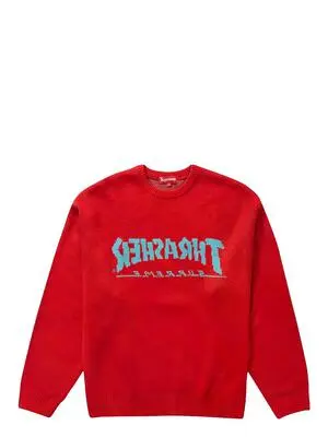 Supreme X Thrasher Crew-neck Sweater - Red