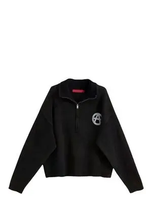 ACUPUNCTURE 1993 Anarchy Distressed Logo-print Sweater
