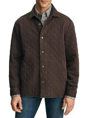34 Heritage Quilted Overshirt - Brown
