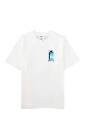 Casablanca T-shirt Con Stampa - White