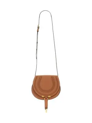 Chloé Borsa Saddle Marcie Small - Brown