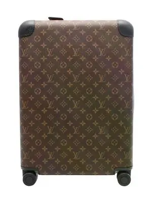 LOUIS VUITTON 2000-2026 Monogram Macassar Horizon 55 Travel Bag - Brown