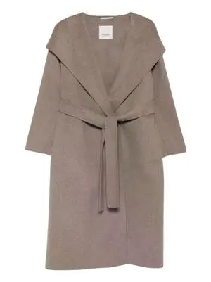 MAX MARA Hooded Belted Coat