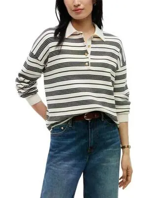 TOMMY HILFIGER Striped Knitted Polo Shirt