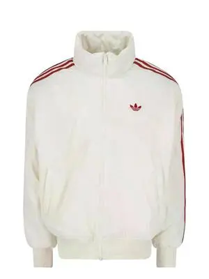ADIDAS Logo-embroidered Stripe-detail Sweatshirt