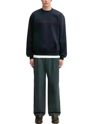 Carhartt Work In Progress Embroidered-logo Sweatshirt - Blue