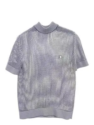 Dior 2010s Logo-patch Short-sleeve Sweater - Blue