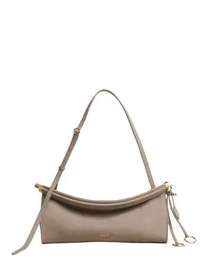 Alaïa Medium Nubuck Le Click East West Shoulder Bag - Black
