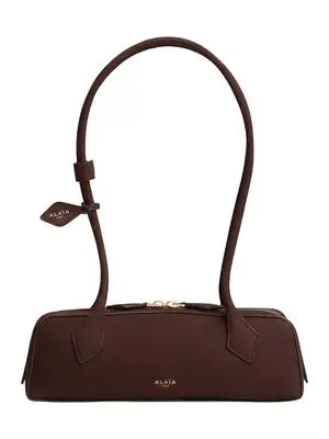 Alaïa Small Nubuck Le Teckel Shoulder Bag - Brown