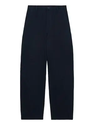 Loewe Cotton Straight Trousers Navy