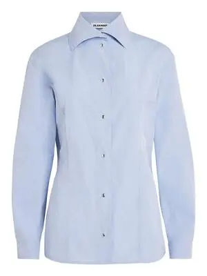 JIL SANDER Cotton Shape Shirt - Blue