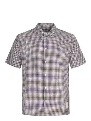 Emporio Armani Checked Short-sleeve Shirt - Brown