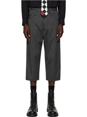 Junya Watanabe Logo Casual Pants - Black/gray