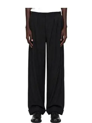 Junya Watanabe Logo Casual Pants - Black/grey