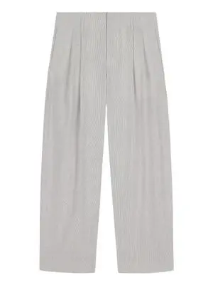 Emporio Armani Straight-leg Casual Trousers - Light Gray