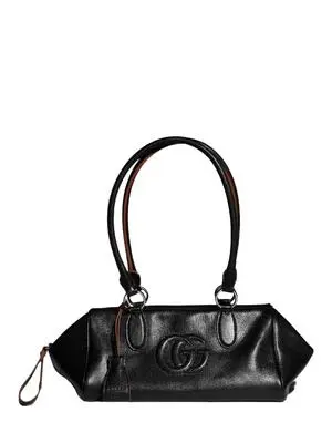 Gucci Medium Double G Boston Bag - Black