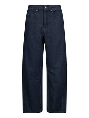 Soeur High-waisted Wide-leg Jeans - Blue-gray