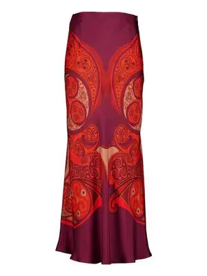 La DoubleJ Kells Print Palazzo Pants - Deep Red
