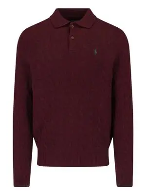 Polo Ralph Lauren Long-sleeved Knitted Polo Shirt - No