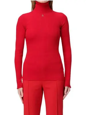 Elisabetta Franchi Ribbed-knit Roll-neck Sweater - Red